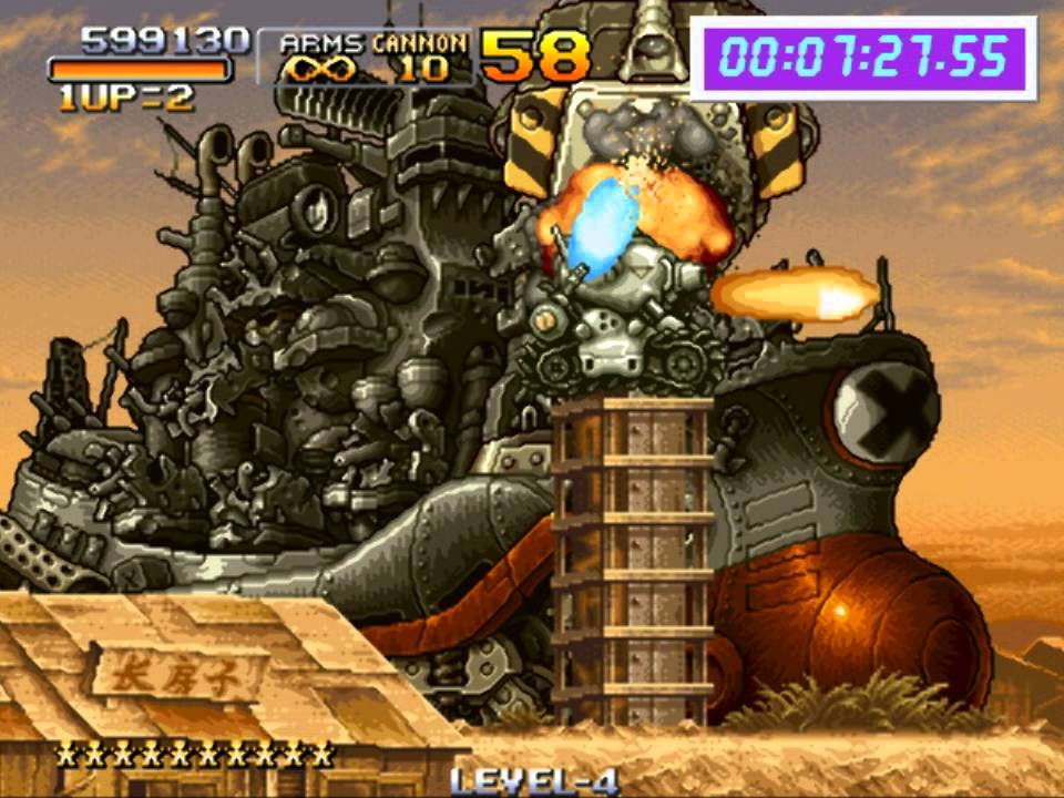 Metal Slug 2 LEVEL-4 Speed Run 17min 32sec - YouTube