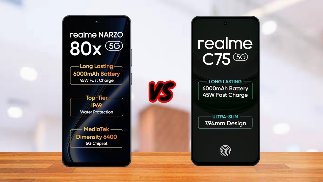 Realme Narzo 80x vs Realme C75 - YouTube