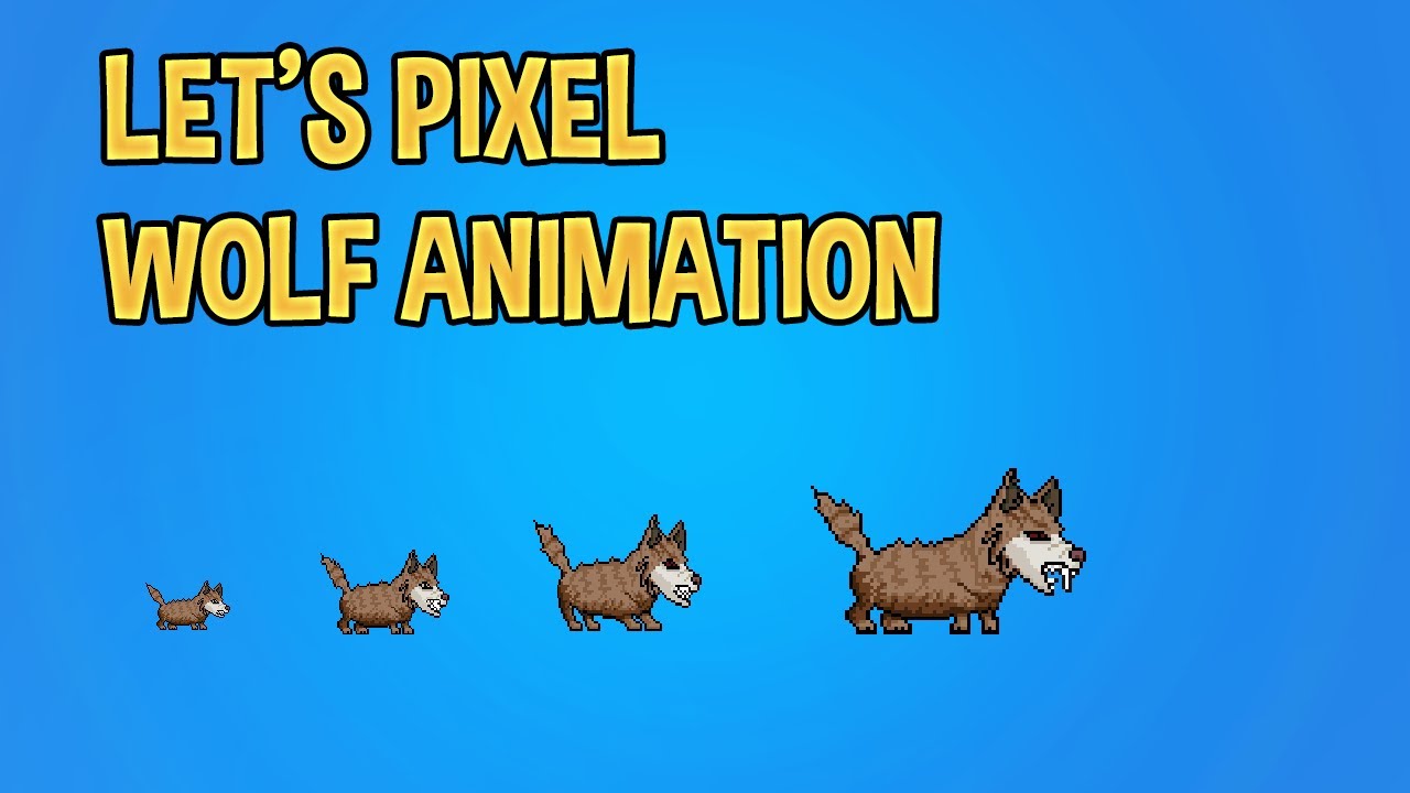 Pixel Art Tips Attack Animation - Wolf - Asprite - YouTube