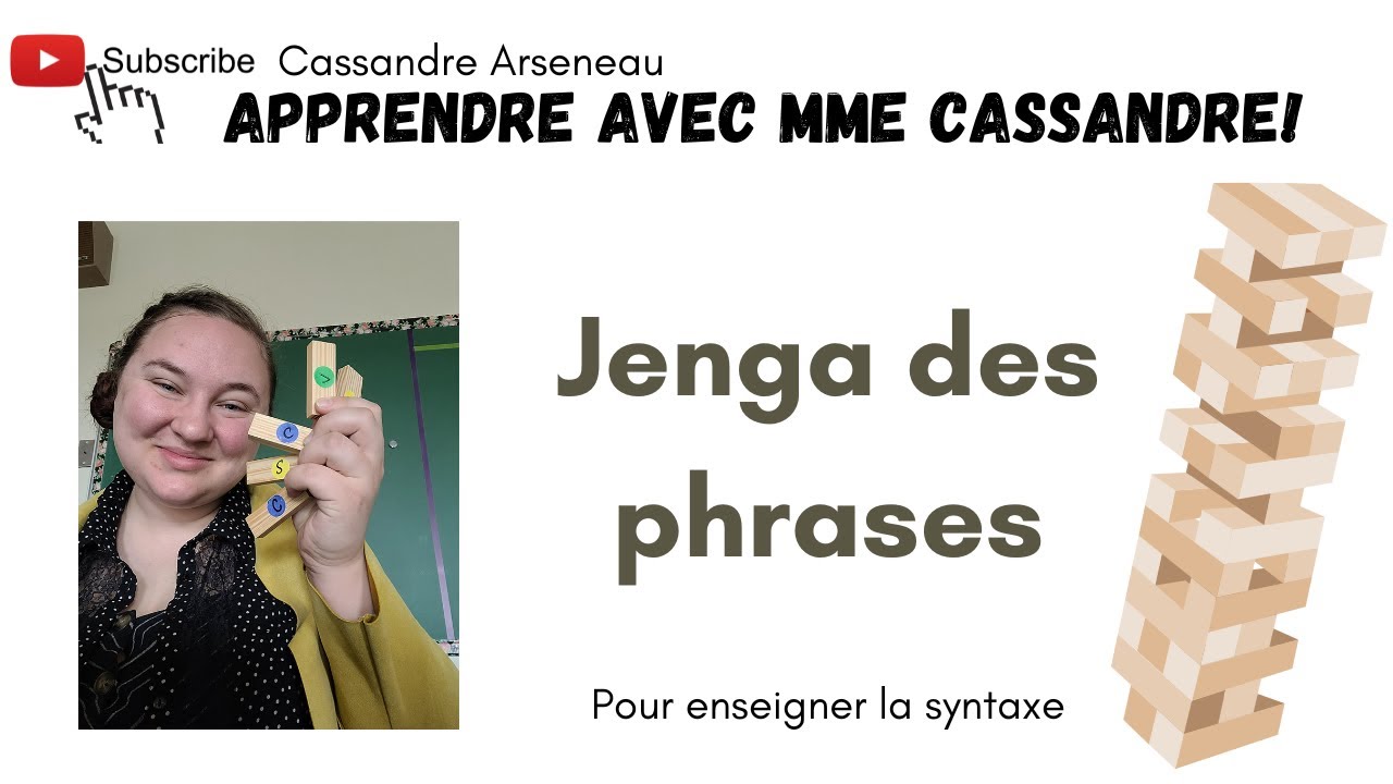 Jenga des phrases: un jeu pédagogique pour l'enseignement inclusif de ...