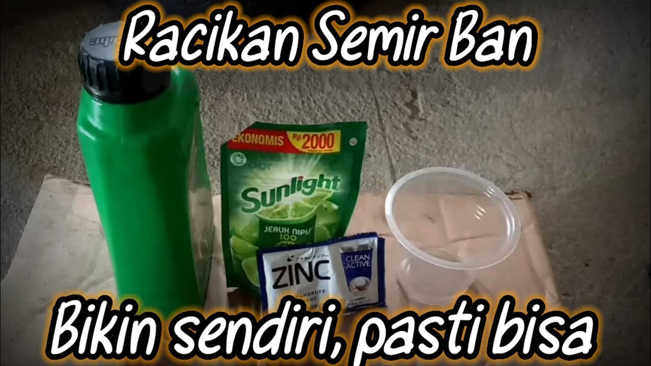 Cara Membuat Semir Ban Sendiri - YouTube