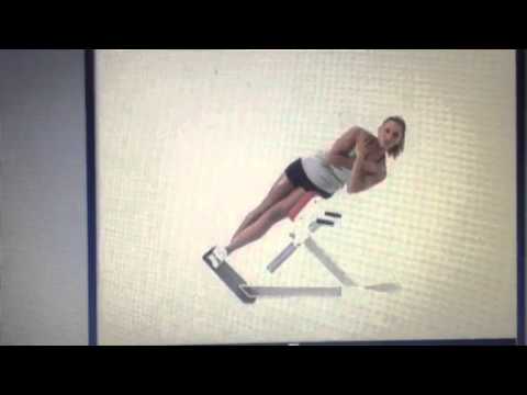 Side crunch on bench - YouTube