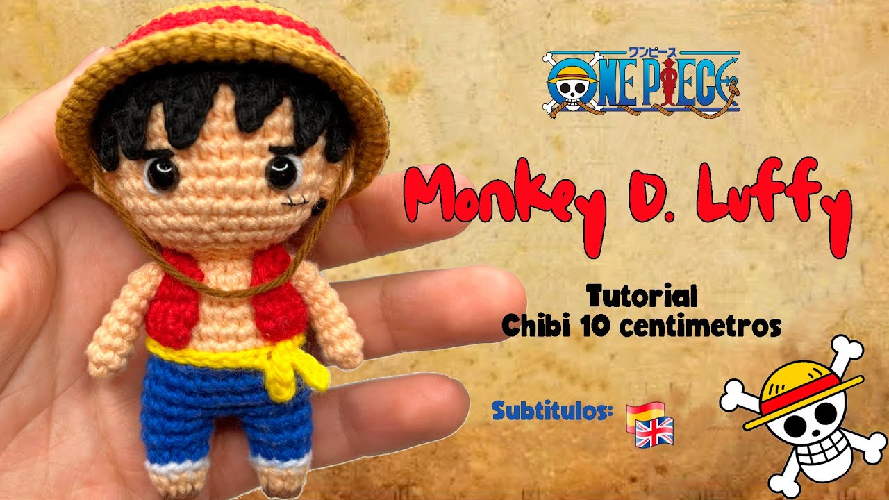 Luffy amigurumi chibi (one piece) free tutorial pattern español ...