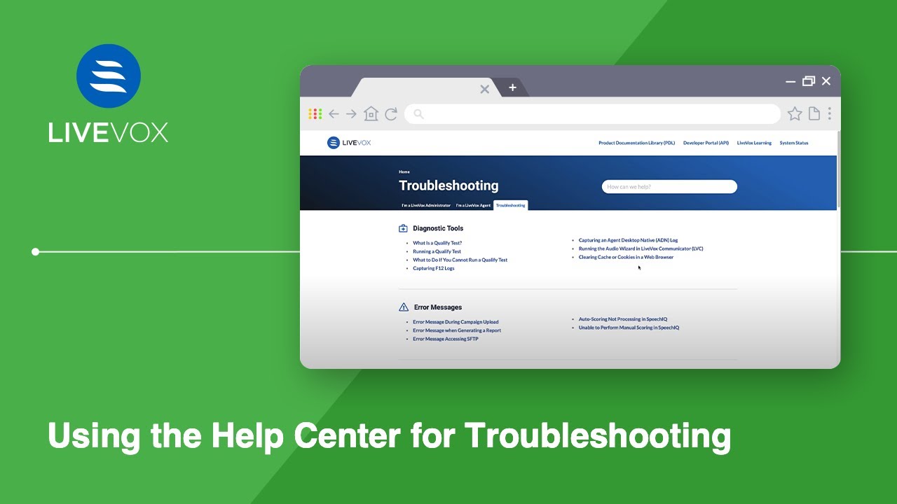 Using the Help Center for Troubleshooting - YouTube