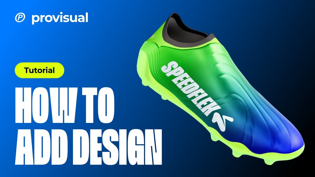 Soccer Cleat 3D Mockup | How To Use Template In Provisual.app - YouTube