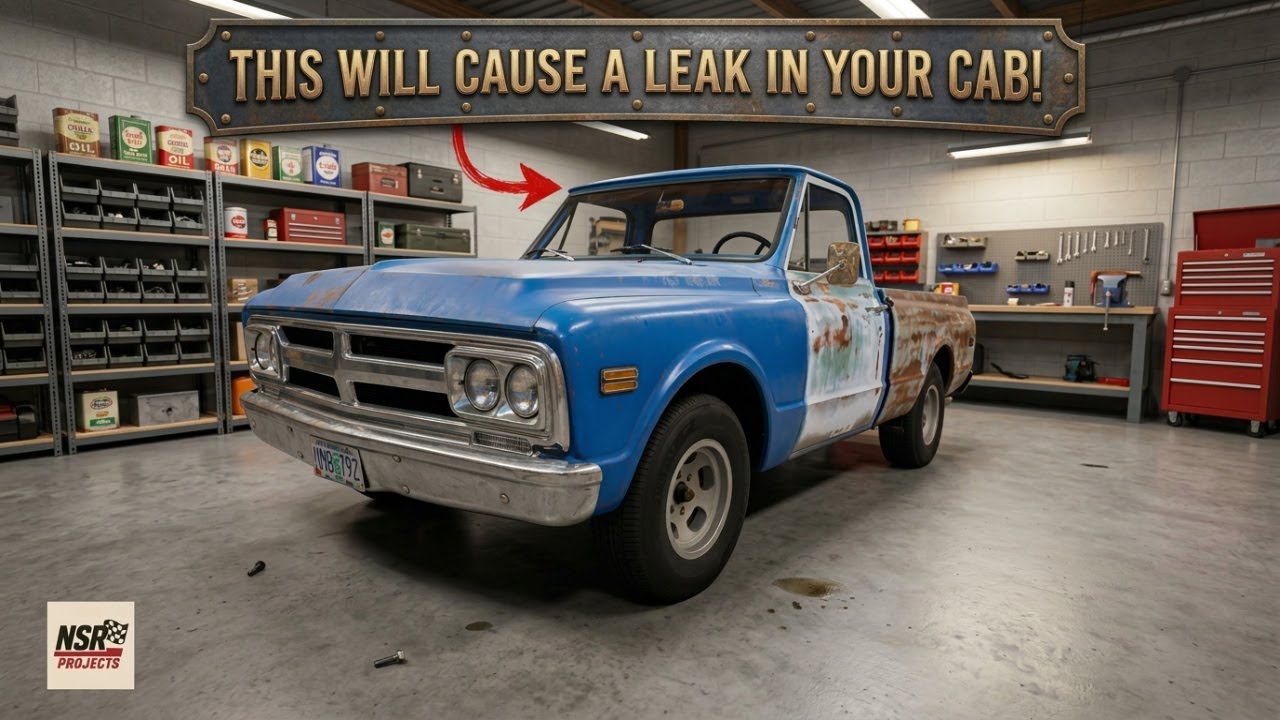 Water in your C10 Cab? Check your Drip Rail! - YouTube