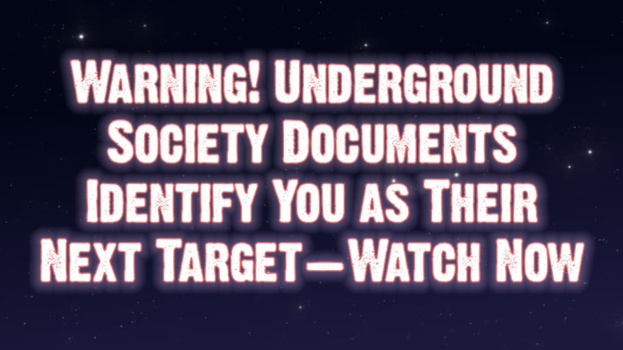 Underground Society Documents Identify You as Their Next Target ...