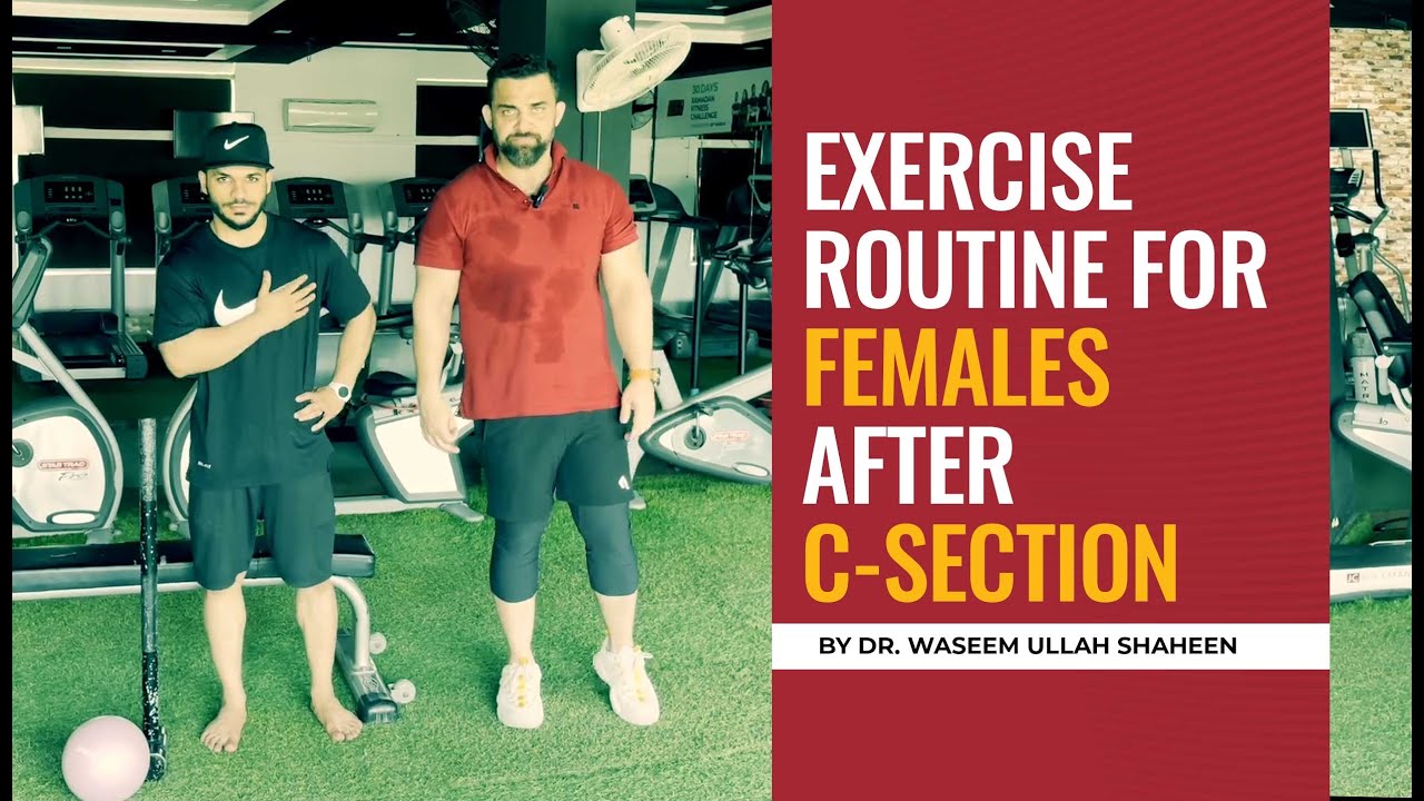 Exercise routine for females after C-section | Dr. Waseem - YouTube