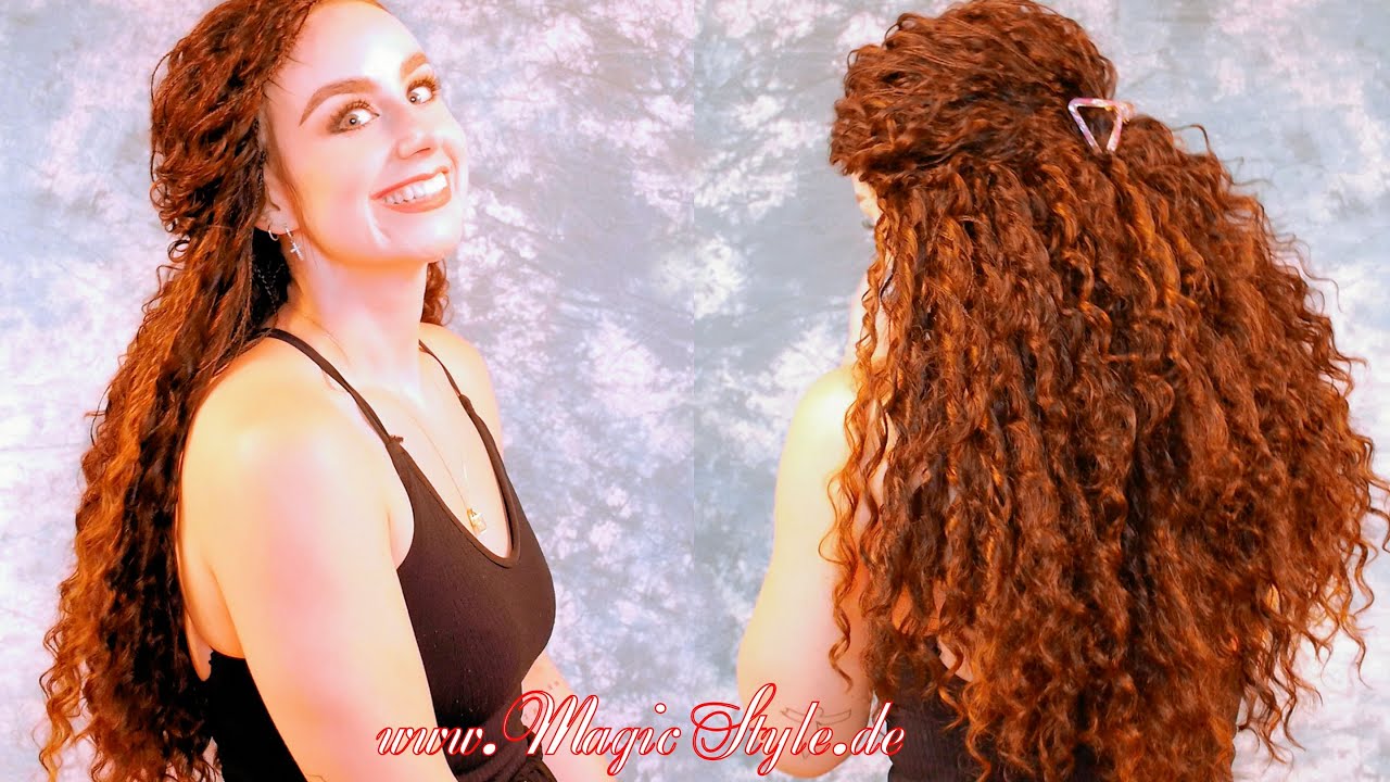 Sophia: Neue, lange, lockige Open Braids mit Thermofiberhaar MAGIC ...