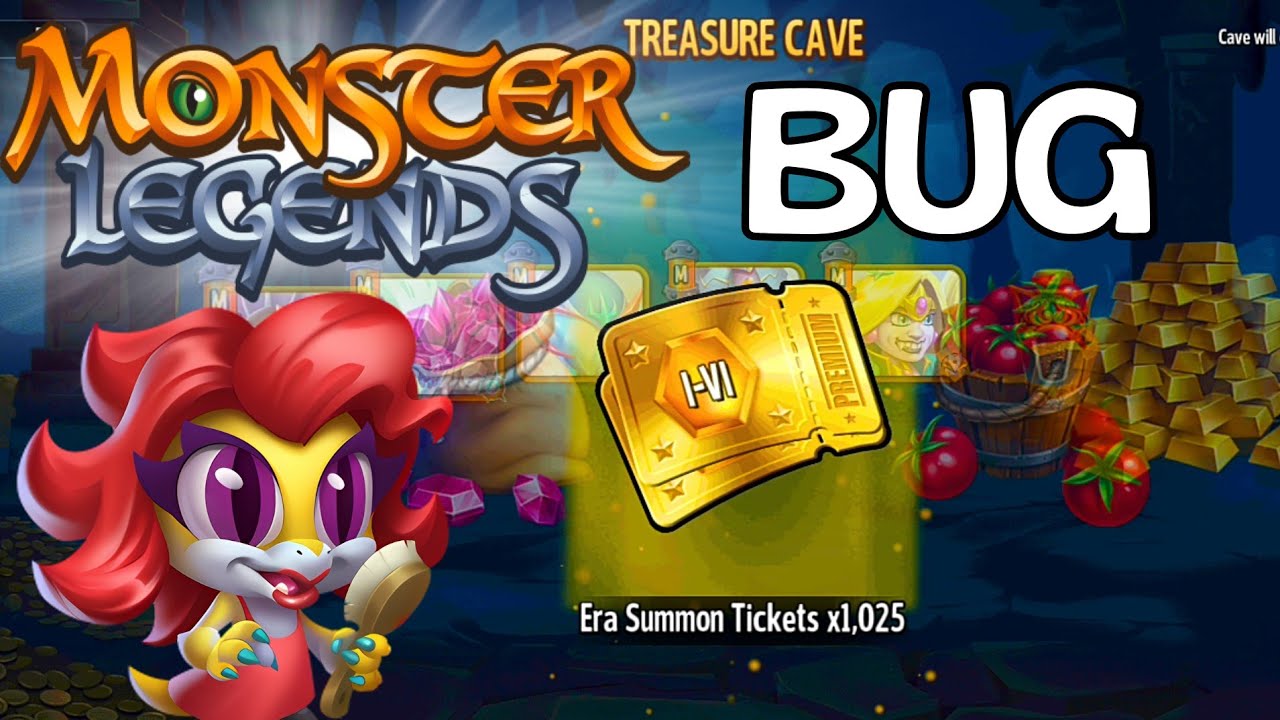 BUG TO GET TICKETS! 😍 Monster Legends - YouTube