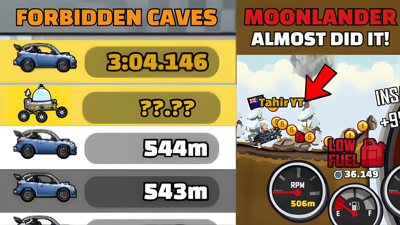 Can Moonlander Finally Beat the Rally Car in Forbidden Caves? - Hill ...
