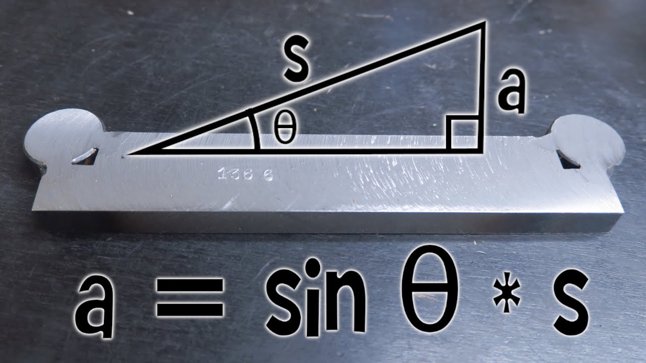 How to make and use a sine bar - YouTube