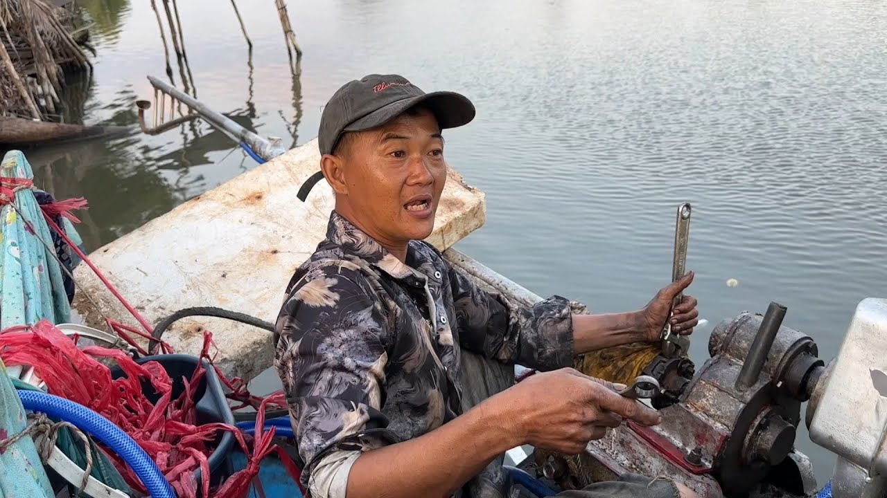 Trọng Sún Sửa Máy Chạy Êm Ru - Chuẩn Bị Quay Về Vĩnh Thuận Làm Mui Ghe ...