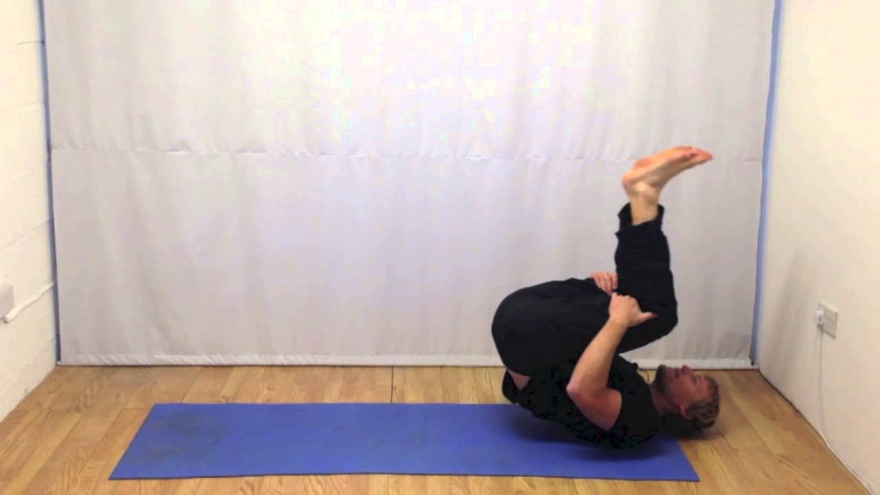 Roll back exercise for back pain relief - YouTube
