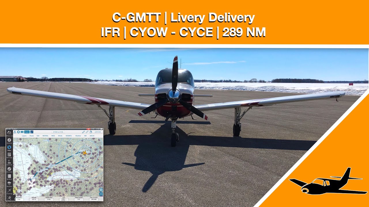 IFR | CYOW-CYCE | Livery Delivery Flight! - YouTube