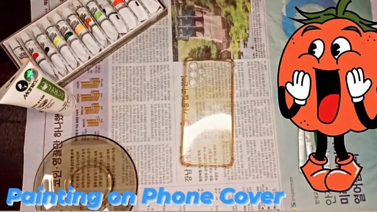 Customizing Phone Case | Easy Mobile Cover Painting - YouTube