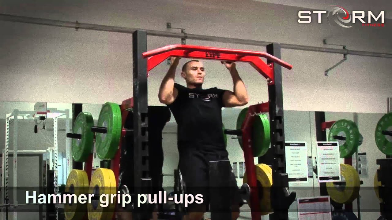 30 Hammer grip pull ups - YouTube