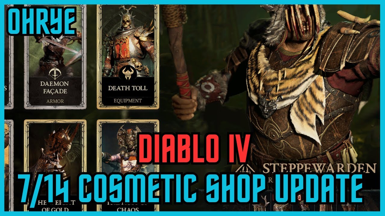 Diablo IV Shop Update! July 14th! 3 New Sets This Week! - YouTube