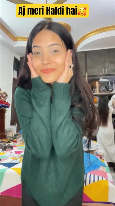 Finally mera real Haldi GRWM🥰💕 #shorts #roohdreamz - YouTube