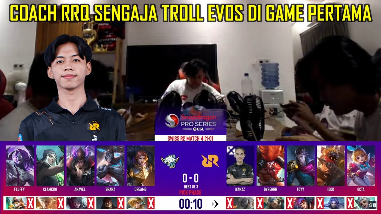 CICI DYREN LICIN BANGET !! ALPHA ANAVEL SENGAJA DILEPAS COACH RRQ ?? RRQ SENA VS EVOS HOLY GAME ...