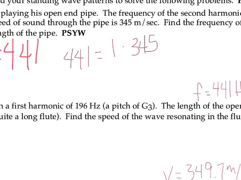 open pipe resonance - YouTube