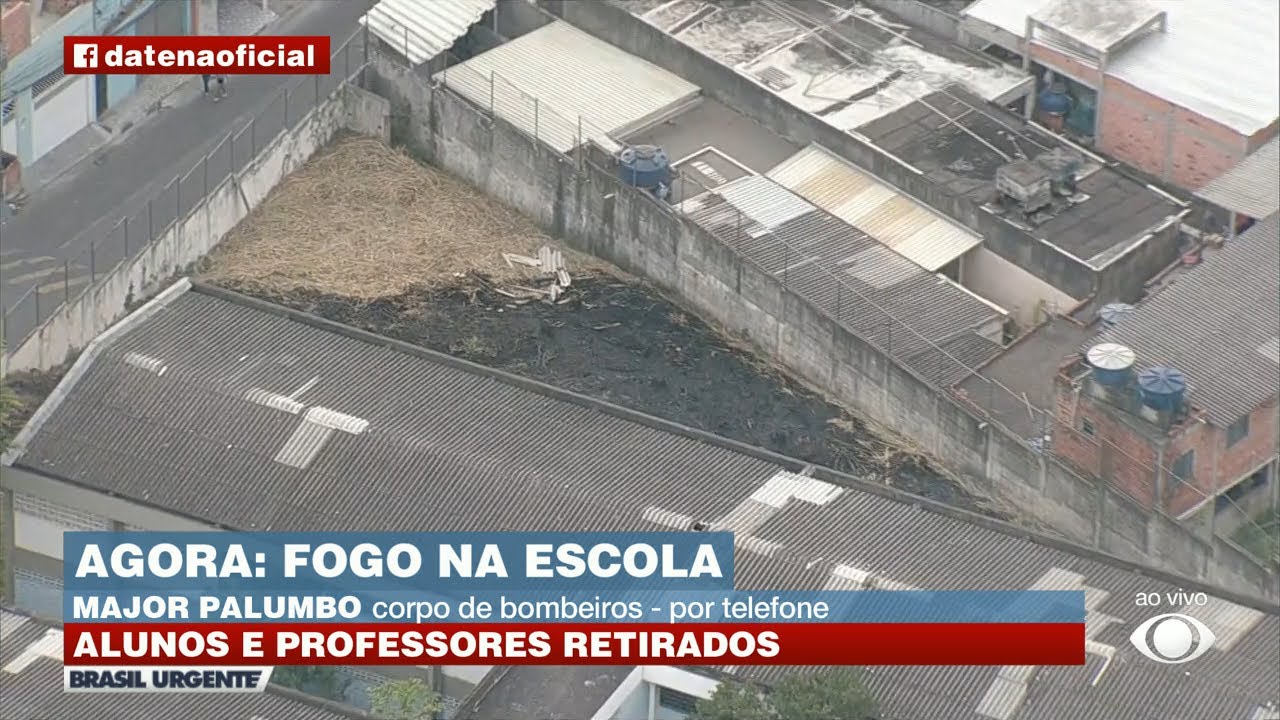 Escola Pega Fogo Na Grande Sp Youtube