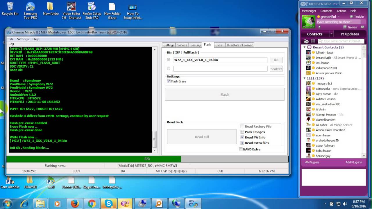 How To upgrade Flash Symphony Xploere W72 - YouTube