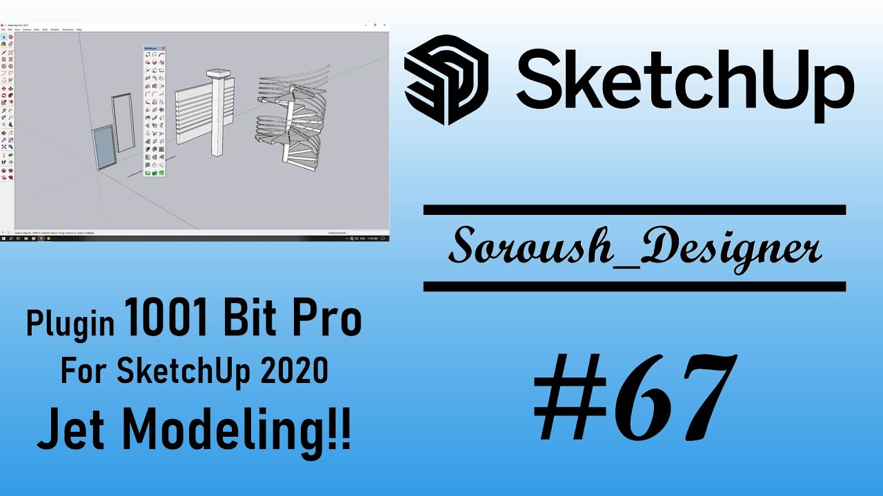 Best Plugins For SketchUp - 1001 Bit Pro - YouTube