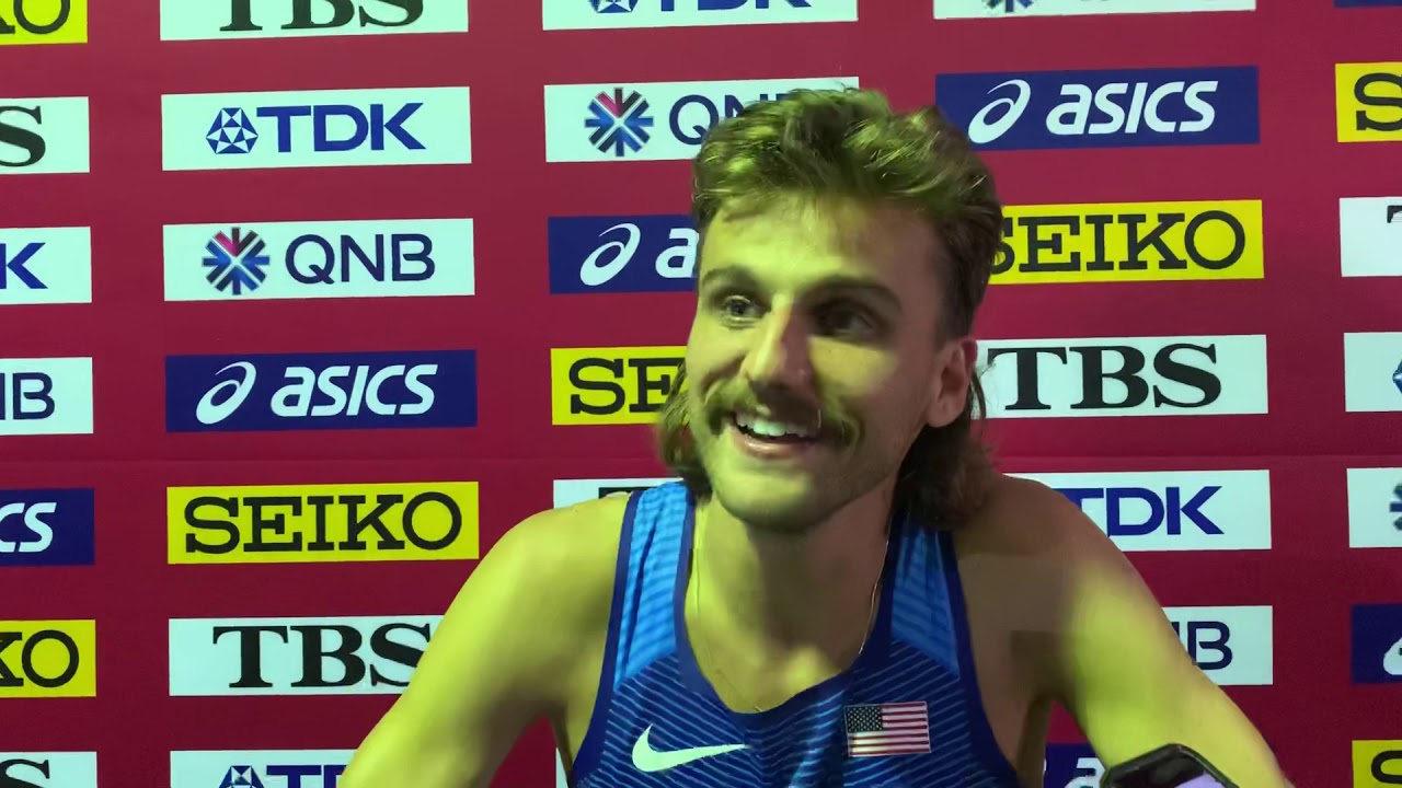 Craig Engels after making his first World 1500 final in Doha 2019 - YouTube