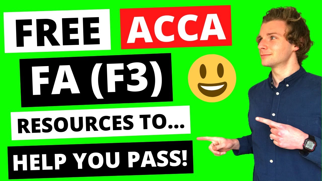 ⭐️ ACCA FA (F3) - FREE RESOURCES TO HELP YOU PASS YOUR EXAM!⭐️ | ACCA ...