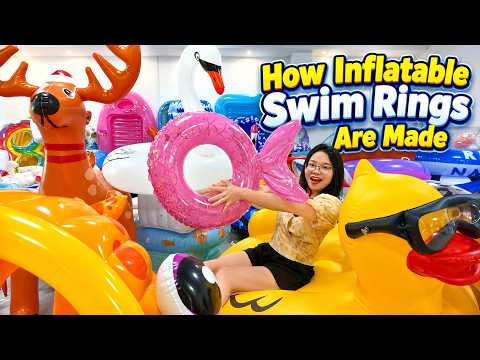How Inflatable Swim Rings Are Made | Full Factory Tour