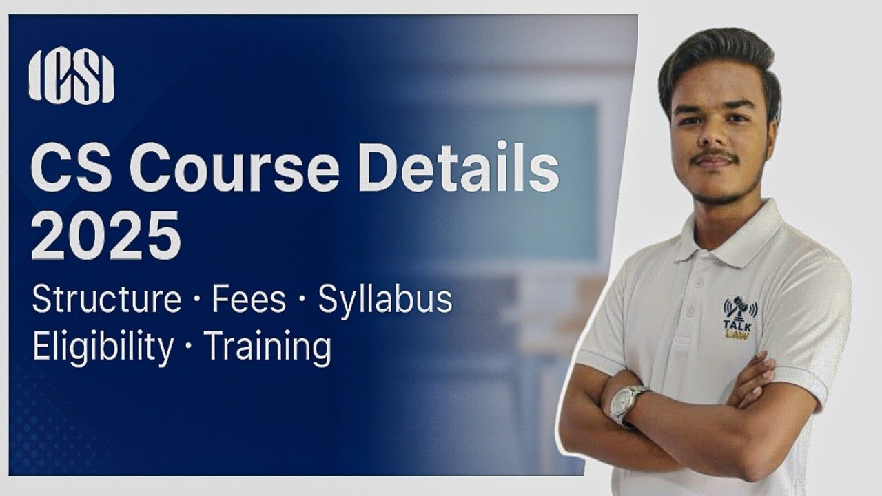 CS Course Complete Details | How to Become a Company Secretary 🔥 - YouTube