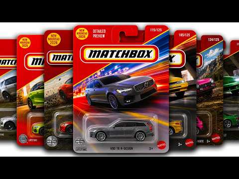 Preview - Matchbox 2026 Mix N Case Complete Lineups, Subaru SVX, Audi RS 3, SCG Boot & Many More.
