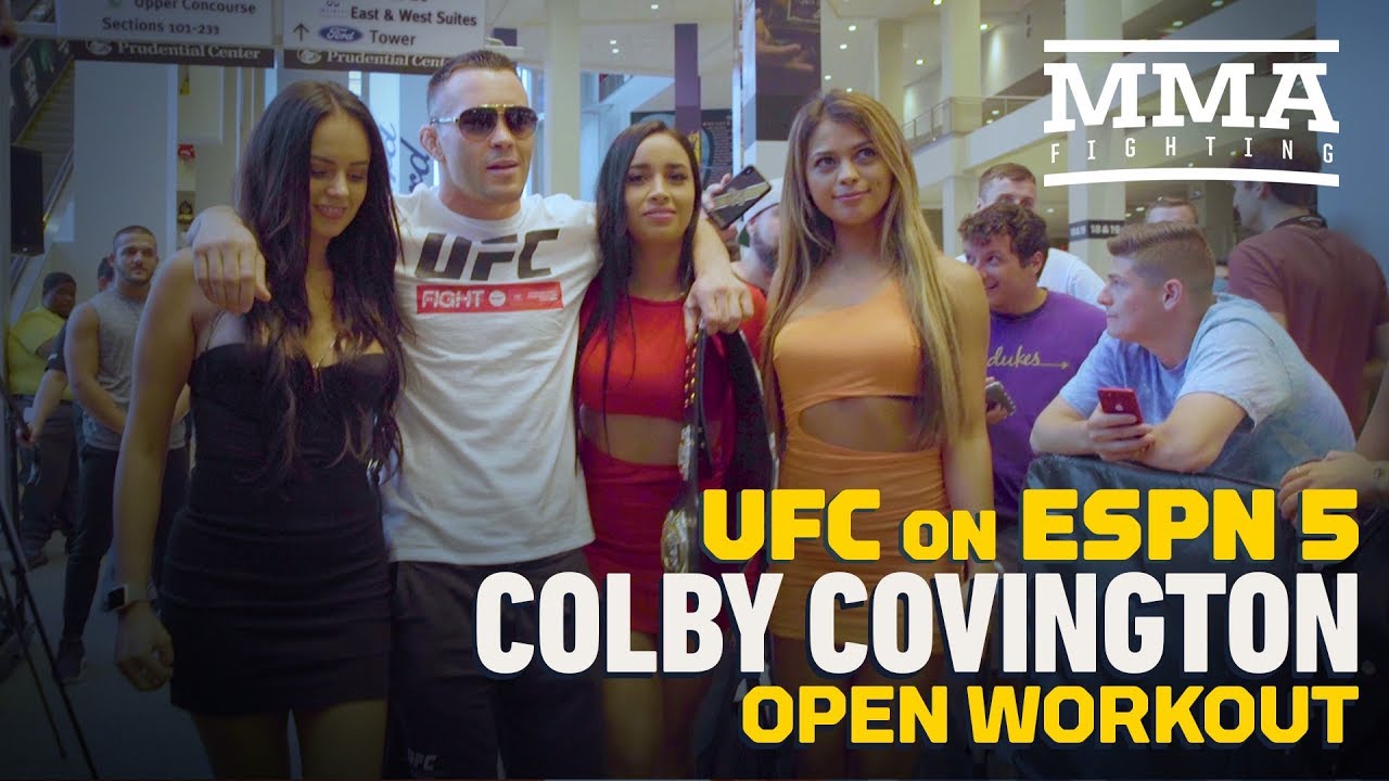 UFC on ESPN 5: Colby Covington Open Workout - MMA Fighting - YouTube
