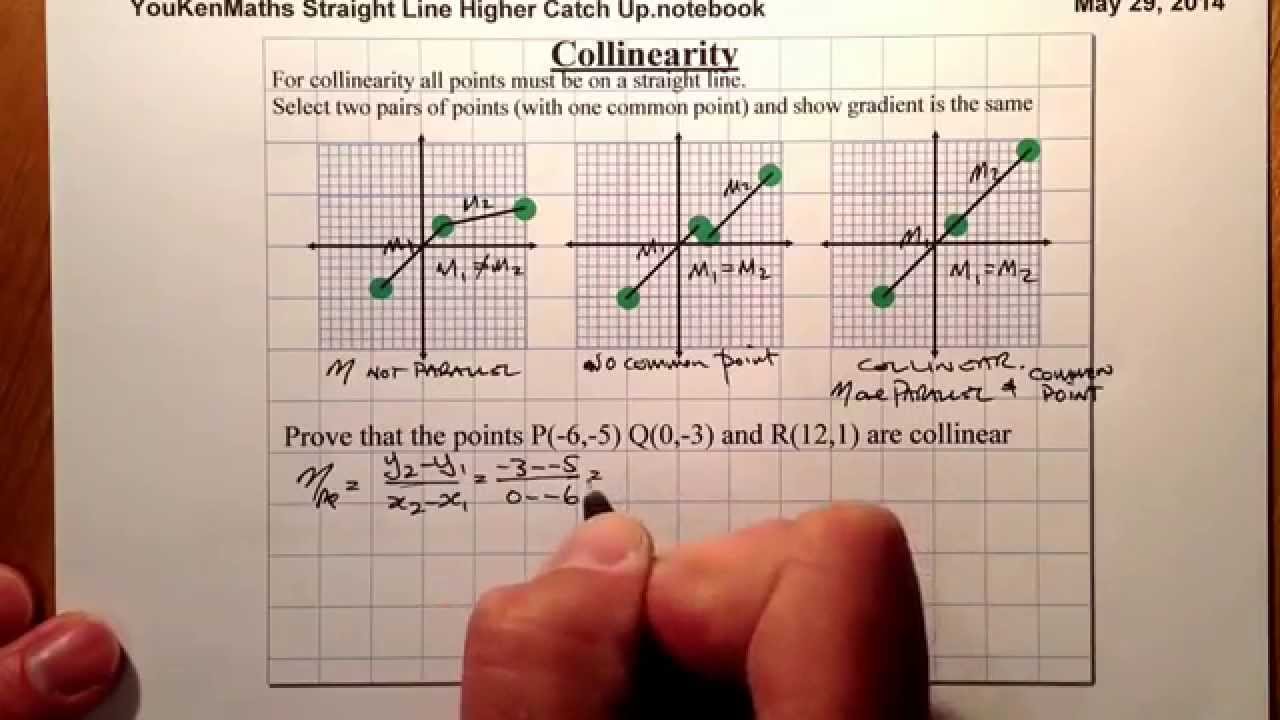 Collinearity Higher Straight Line - YouTube