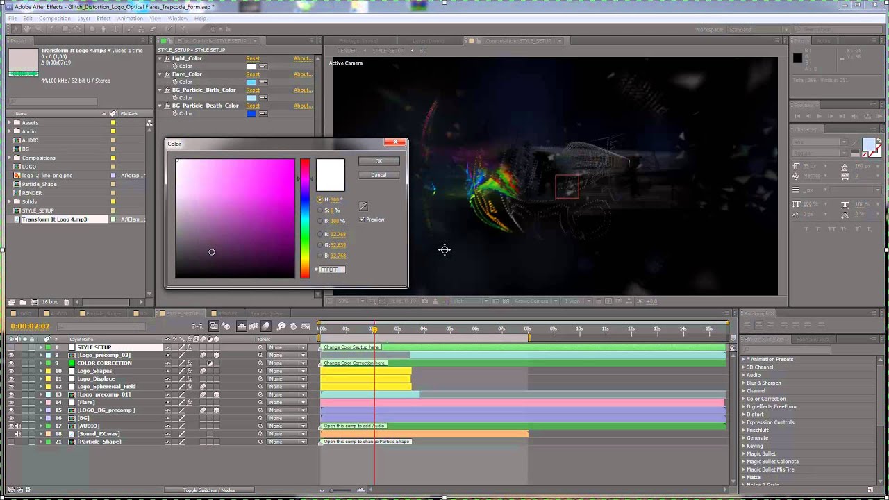 After Effects Tutorial - Glitch Distortion Logo Customization - YouTube