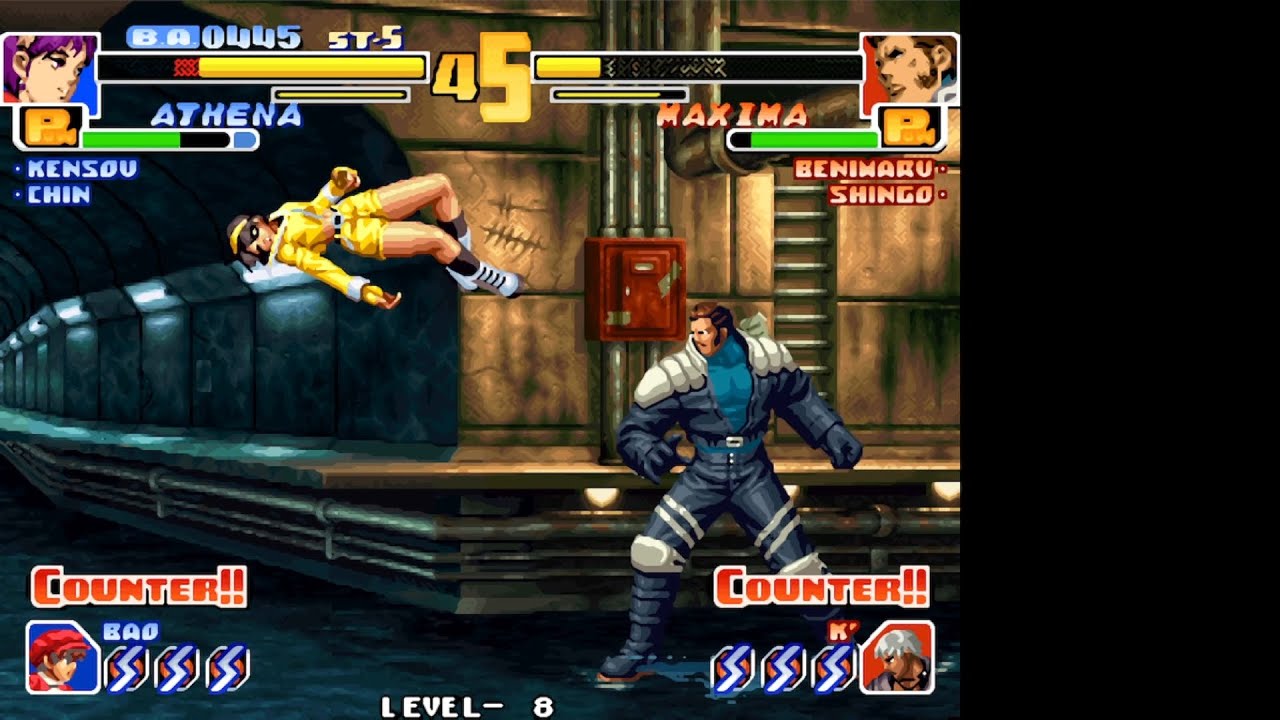 KoF '99 AE Psycho Soldier Team playthrough ('99 Styles) - YouTube
