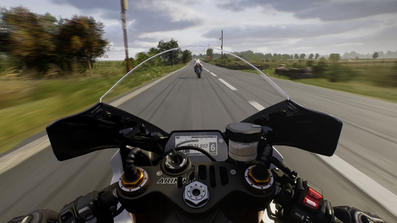Yamaha R1 M Race Onboard Around Southern 100 In Ride 5 PC Game - YouTube
