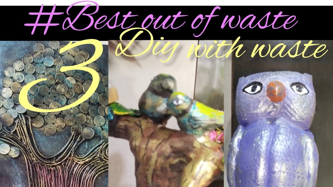 3 Diy with waste||wallputy craft||#Best out of waste||@Kakoli'S ...