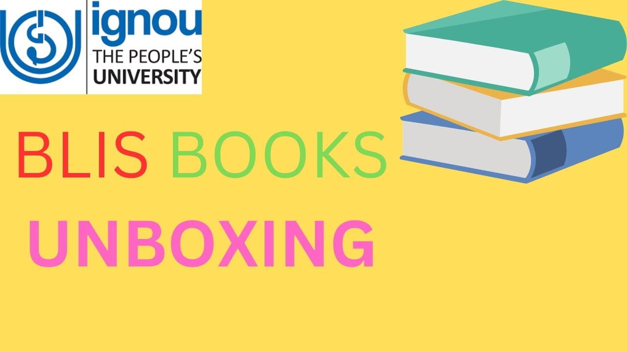 IGNOU BLIS Books Unboxing - YouTube