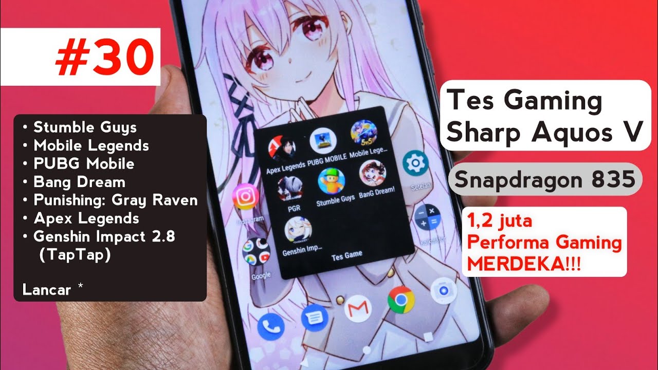 Tes Gaming Sharp Aquos V di 2022 | 7 Game - YouTube
