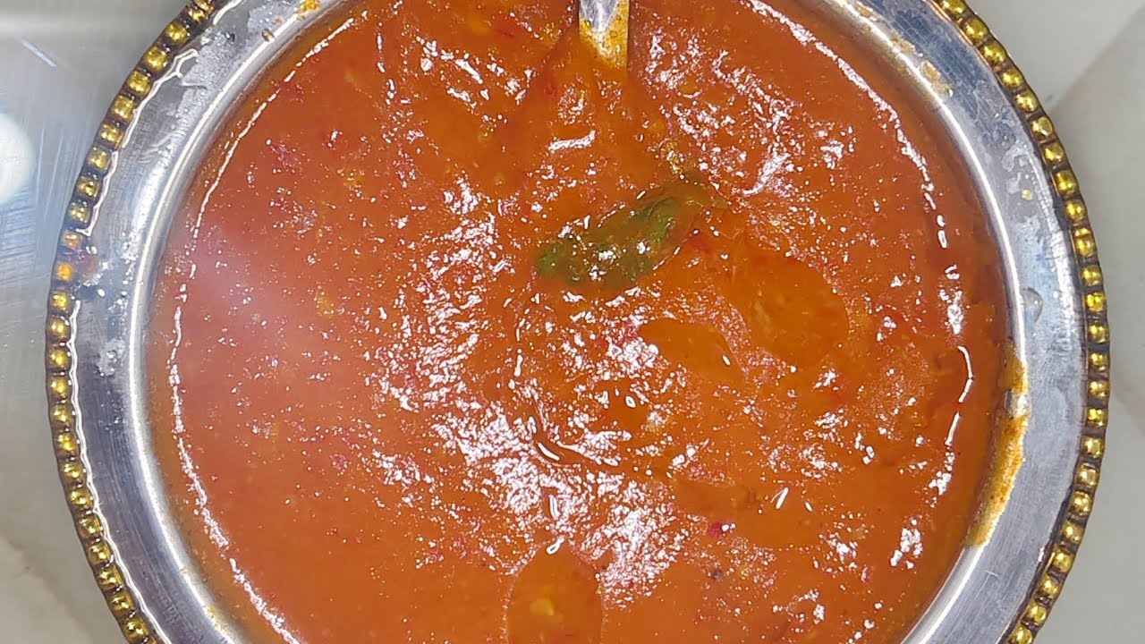 RECIPE OF CHILLI TOMATO CHATANI - YouTube