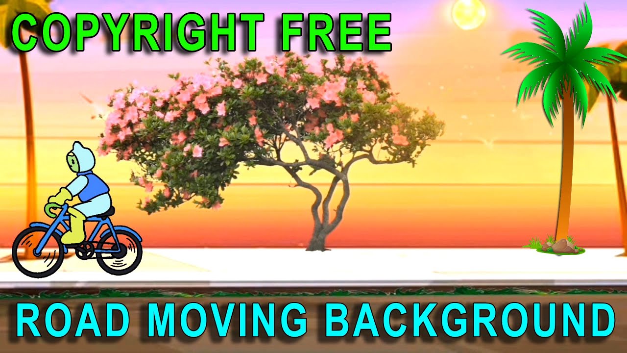 Copyright Free Road Moving Background Animation for Cartoon Video ...