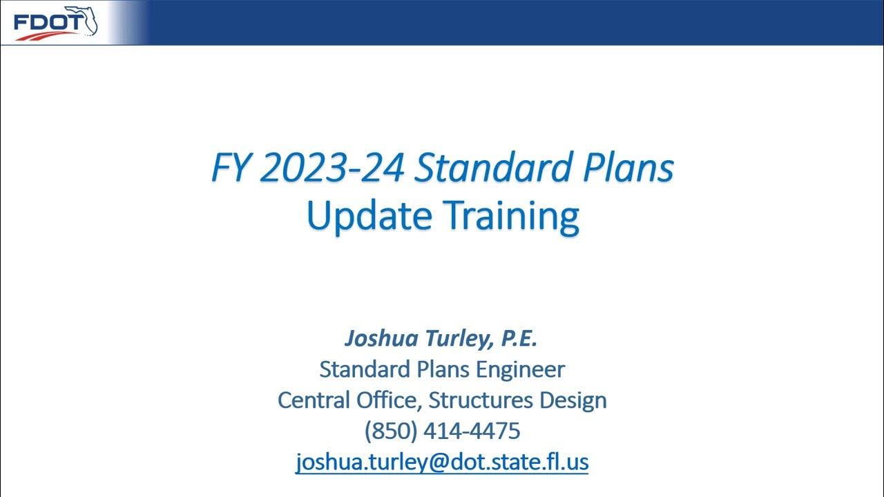 FY 2023-24 Standard Plans Update (Part 3): Structures - YouTube