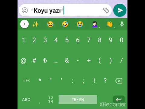 Programsız şekilli yazma nasıl yapılır? (WhatsApp' tan)