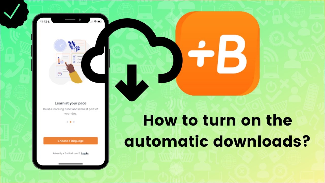 How to turn on the automatic downloads function on Babbel? - YouTube