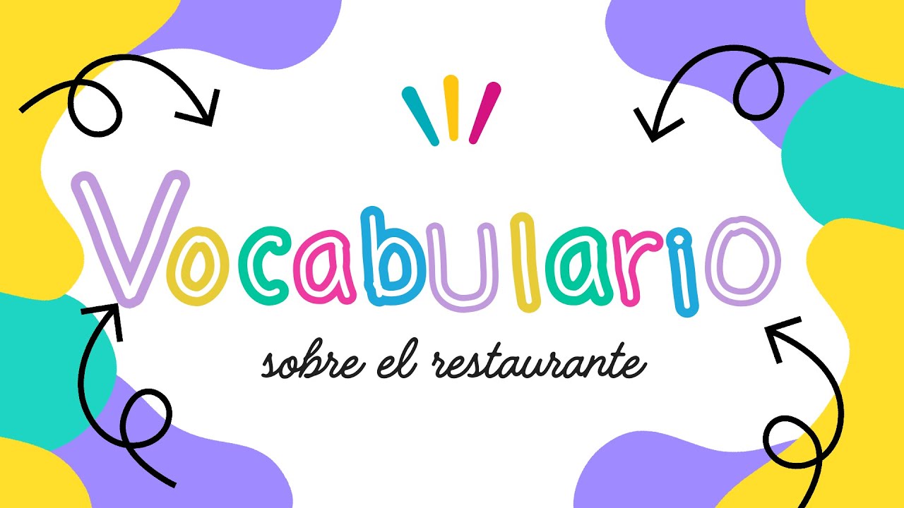 Vocabulario en español: el #restaurante - YouTube