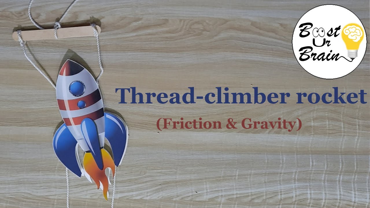 Simple science (friction and gravity) behind "Thread climber rocket ...