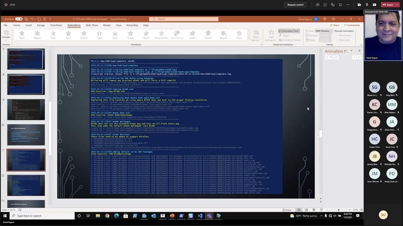 PowerShell: Inside OSDCloud and AutopilotOOBE (David Segura) 6/6/2021 - YouTube
