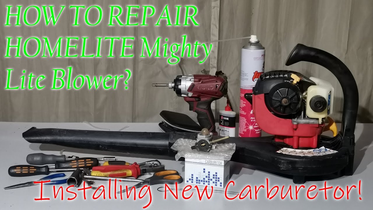 VTECH 55 - Homelite Mighty Lite Blower Repair - YouTube
